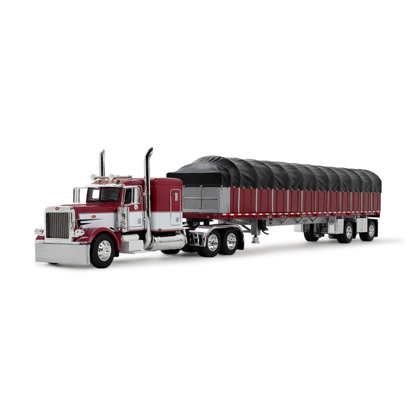1/64 Peterbilt Model 389 - Maroon/White – Holbrook Toys